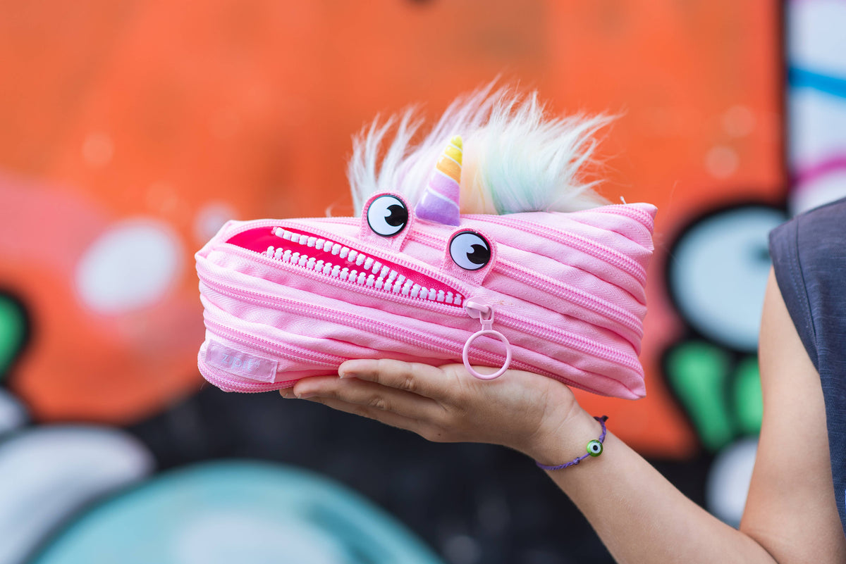 ZIPIT Unicorn Pencil Case, Pink – Untamed Post
