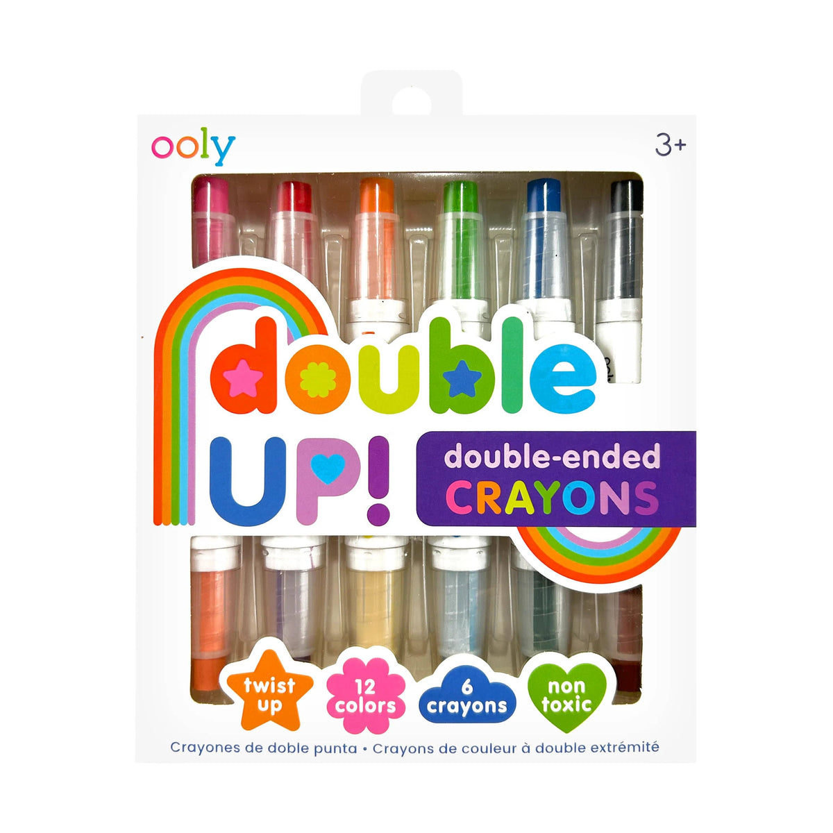 Double Up! Double-Ended Crayons (Set of 6 / 12 Colors) – Untamed Post
